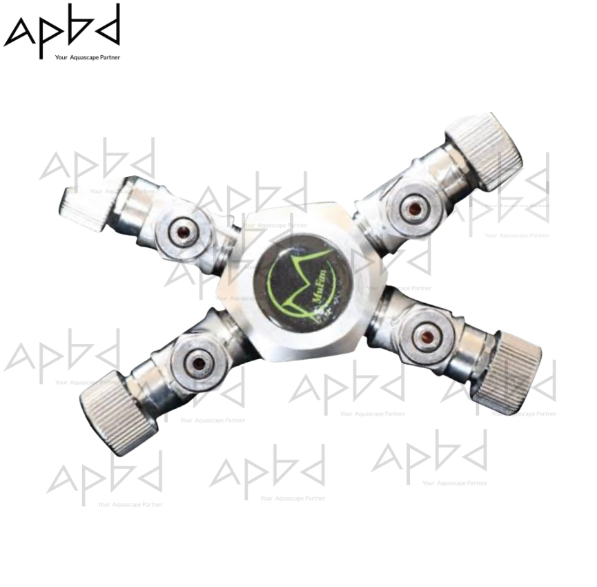 Mufan CO2 Splitter Manifold (3, 4, 6 Way) - Independent Needle Valves